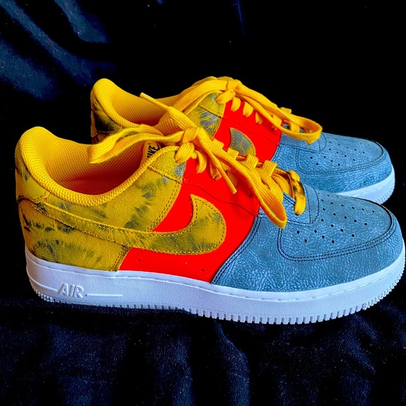 Nike | Shoes | Nike Airforce Low Dark Sulfur Tiedye | Poshmark
